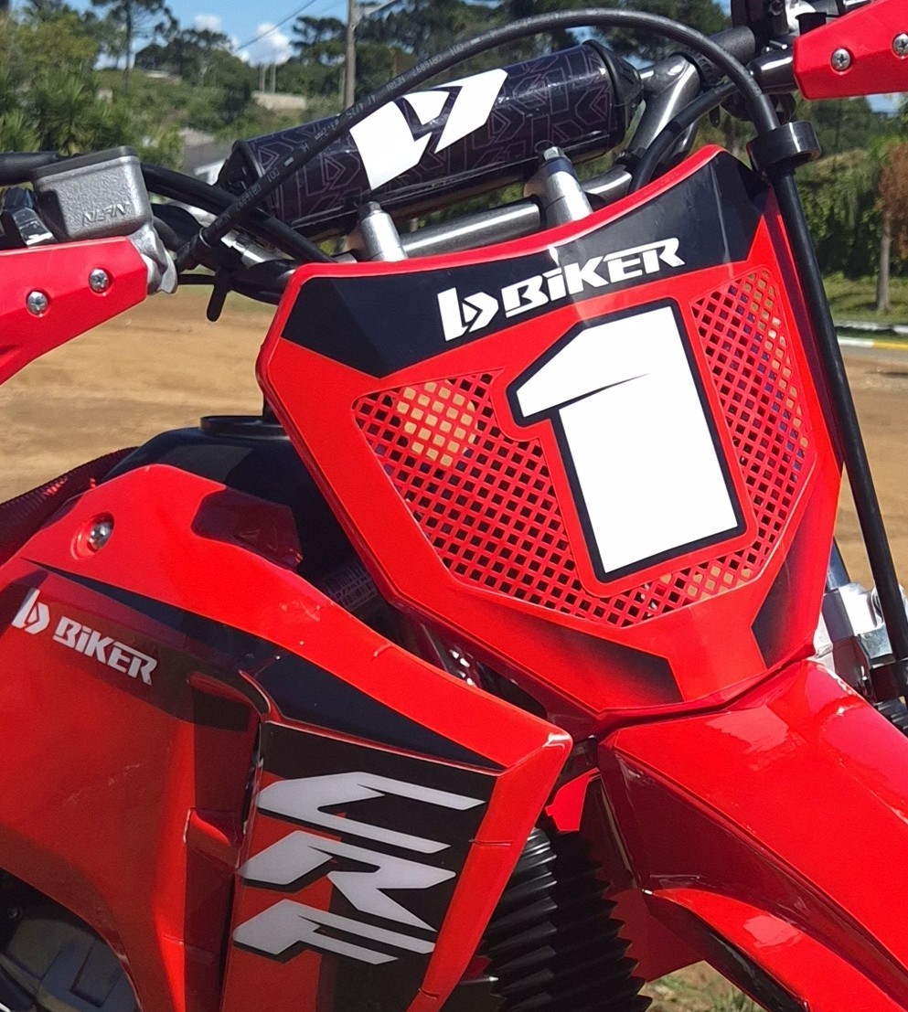 VENTED NUMBER PLATE - GRAY | Biker Acessórios