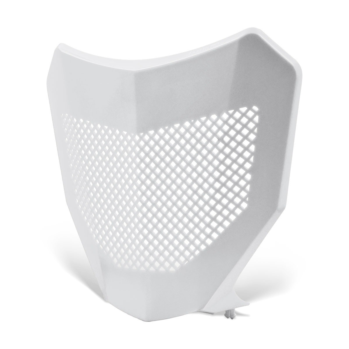 VENTED NUMBER PLATE - WHITE | Biker Acessórios